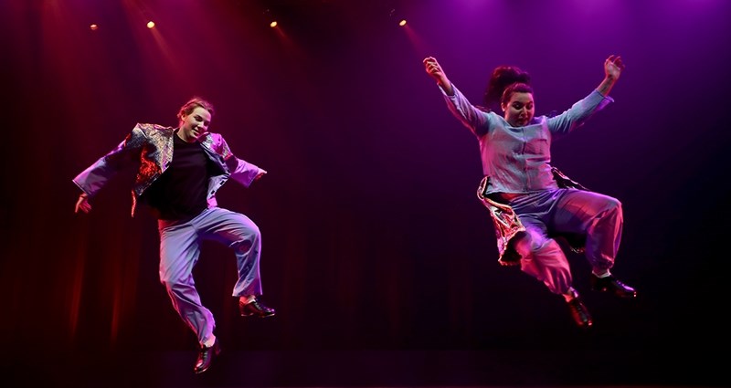 RUSH student dance concert on stage at Northwestern