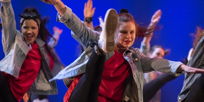 RUSH student dance concert on stage at Northwestern
